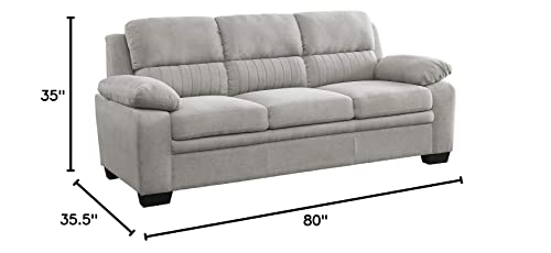 Lexicon Vega Living Room Sofa, Light Gray