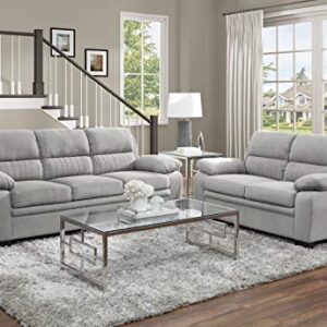 Lexicon Vega Living Room Sofa, Light Gray