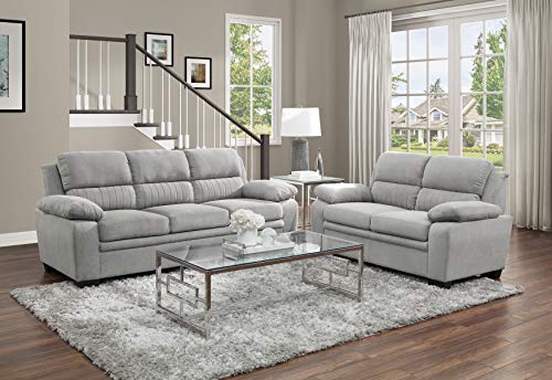 Lexicon Vega Living Room Sofa, Light Gray