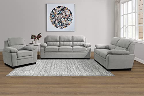 Lexicon Vega Living Room Sofa, Light Gray