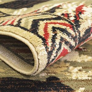 Mayberry Rug Blowing Rock Area Rug, 7'10"x9'10", Red