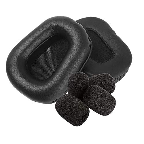 YunYiYi Replacement Earpads Ear Cushion Compatible with BlueParrott B550-XT b550xt Noise Canceling Bluetooth Headset Cover Repair Parts (B550XT Earpads + Microphone Foam)