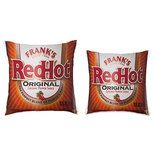 Frank's RedHot Bottle Throw Pillow, 16x16, Multicolor