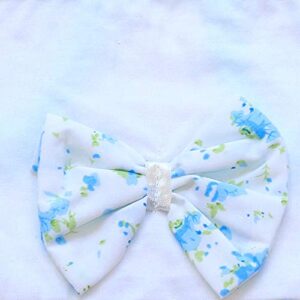 Pack of 2 Summer Pet Dress - Cute Bow Princess Dress Cherry & Flower Printed Puppy Dresses Dog Dress for Small Dogs Cats (XS)