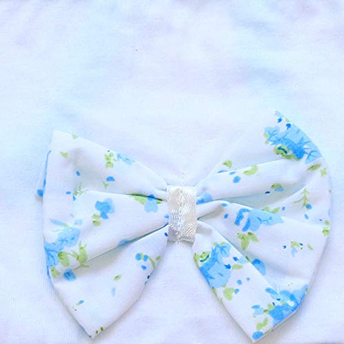 Pack of 2 Summer Pet Dress - Cute Bow Princess Dress Cherry & Flower Printed Puppy Dresses Dog Dress for Small Dogs Cats (XS)