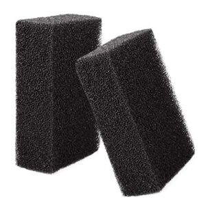 billioteam 2 pack filter foam sponges,7.5" x 4.7" x 2.75",aquarium cut-to-size sponge filter media foam pad sheet for for aquarium fish tank pond sump divider