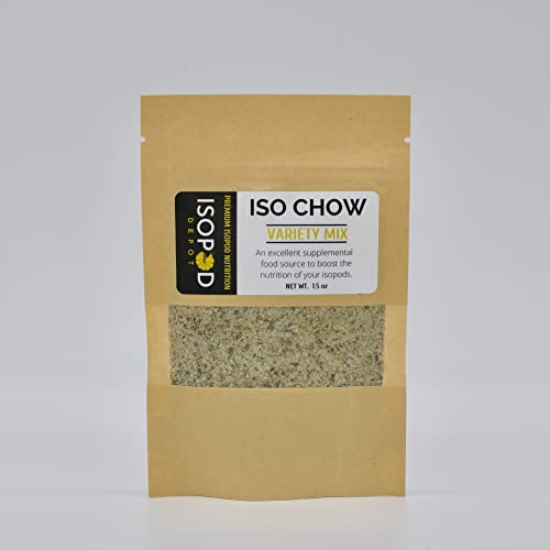 Isopod Depot Iso Chow Variety Mix Blend 1.5 oz - Premium Isopod Food, Isopod Treat, Springtail Food