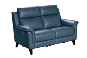 barcalounger kester power reclining loveseat w/power head rests, masen bluegray