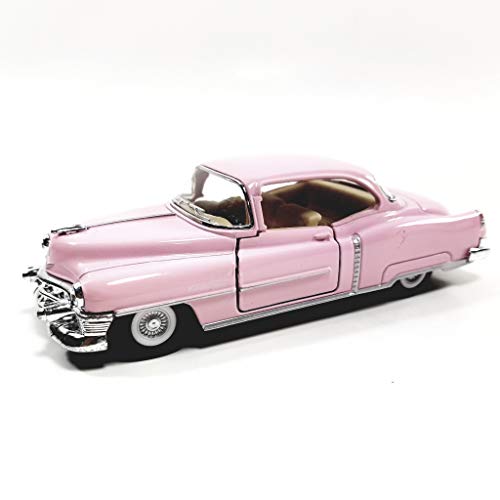 Kinsmart Cadillac Series 62 1953 Cotton Candy Pink 2 Door Coupe 1/43 O Scale Diecast Car for UNISEX CHILDREN