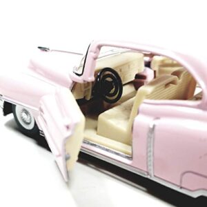 Kinsmart Cadillac Series 62 1953 Cotton Candy Pink 2 Door Coupe 1/43 O Scale Diecast Car for UNISEX CHILDREN