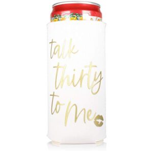 Birthday Slim Can Coolers (10, Dirty Thirty Birthday Pink & Gold)