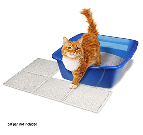 Van Ness Pets Trackless Cat Litter Mat Tiles, Customizable And ExpAndable, Set of 4 Tiles