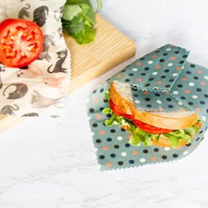 DANICA NOW DESIGNS Cats Beeswax Wrap, 3 CT