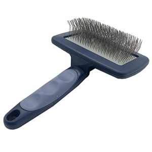 yiru large firm slicker brush for dogs goldendoodles,extra long pin slicker brush for dog pet grooming pins and deshedding,removes long and loose hair,undercoat,25mm(1")