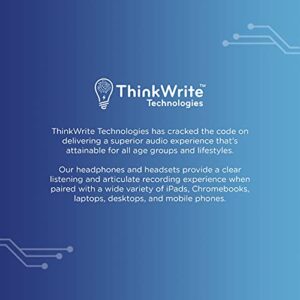 ThinkWrite Technologies TWT Audio Duro, TW200 | Premium Over-Ear Noise Reducing Headphones (3.5mm Jack)