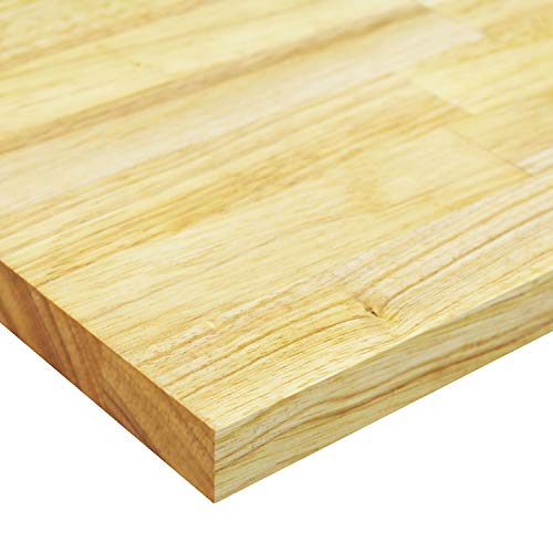 Floating Shelf Wall Mounted Solid Butcherblock Shelf 12" Depth x 60" Length x 1" Thick - by BenchPro