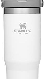 Stanley IceFlow Stainless Steel Tumbler with Straw - Vacuum Insulated Water Bottle for Home, Office or Car - Reusable Cup with Straw Leakproof Flip - Cold for 12 Hours or Iced for 2 Days (Polar)