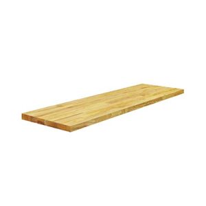 benchpro floating shelf wall mounted solid butcherblock shelf 12" depth x 48" length x 1" thick