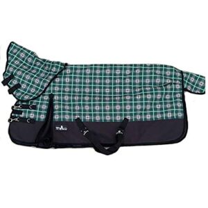 wire horse superior heavy weight winter turnout blanket with detachable neck 1200 denier 300g (74")