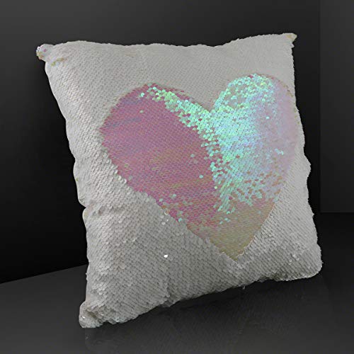 FlashingBlinkyLights Luminous Light Up Flip Sequin Pillow