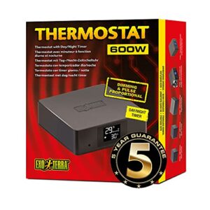 exo terra thermostat with day and night timer for reptile terrariums