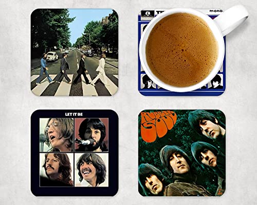 Beatles Album Cover Reproduction Coasters Musician Gift Rock and Roll Fan