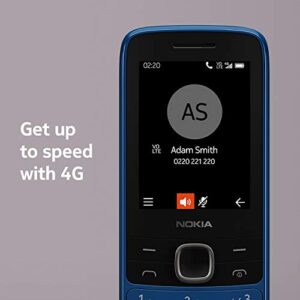 Nokia 225 4G Dual-SIM 64MB Factory Unlocked 4G Cellphone (Blue) - International Version