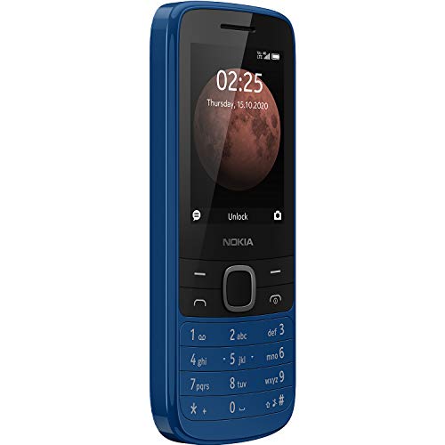 Nokia 225 4G Dual-SIM 64MB Factory Unlocked 4G Cellphone (Blue) - International Version