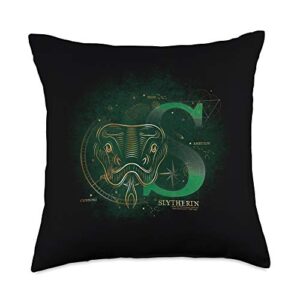 harry potter celestial nomad slytherin throw pillow, 18x18, multicolor