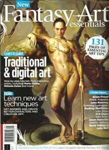 new fantasy art essentials magazine, traditional & digital art issue, 2018# 1