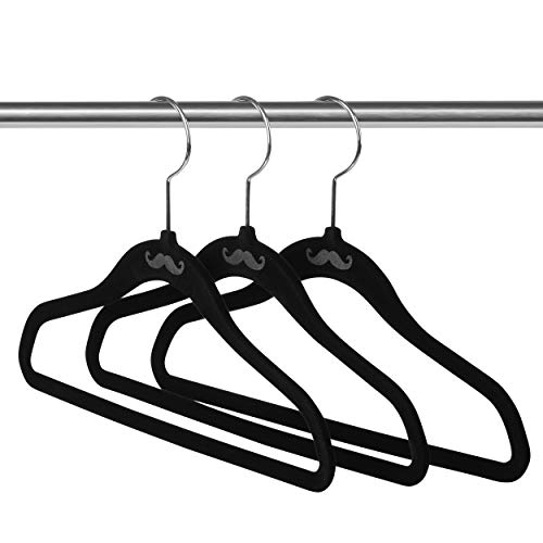 Mr. Pen- Black Velvet Kid's Hangers, 6 Pack, Baby Hangers, Kids Hangers, Baby Hangers for Nursery, Baby Clothes Hangers, Baby Hangers for Closet, Hangers for Baby Clothes, Baby Velvet Hangers