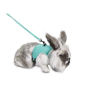 you & me aqua small animal harness and leash set, large