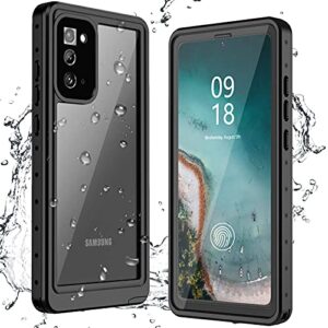 antshare for samsung galaxy note 20 case waterproof, built in screen protector 360° full body heavy duty protective shockproof ip68 underwater case for samsung galaxy note 20 6.7inch