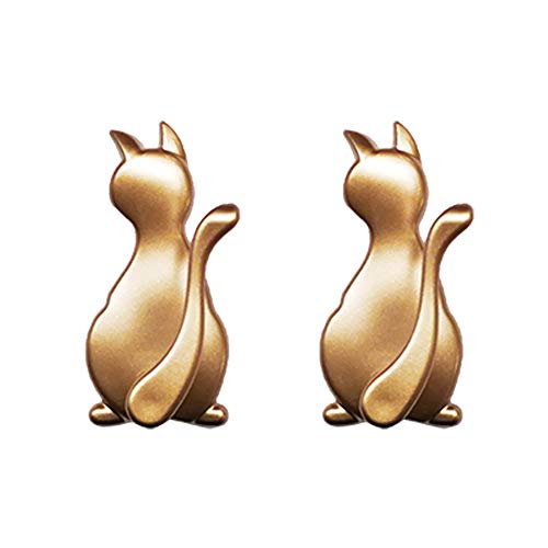 MUMUSO Novelty Self-Adhesive Wall Hanging Hooks for Hat Cloth Keychain Home Decorative Cat-Tails Wall Mounted Hanger Waterproof Hooks for Kitchen Bathroom Bedroom(2pcs)