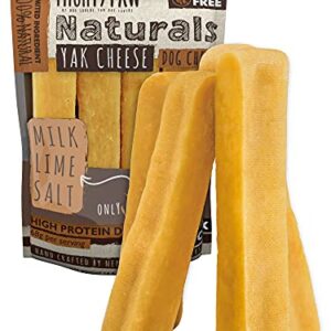 Mighty Paw Yak Cheese Dog Chews | 4 Large Sticks. All-Natural Chews for Dogs. Long Lasting Yak Milk Dog Chews for Aggressive Chewers, for Teething Puppies & Bored Dogs. 14.4 oz,1 Count (Pack of 1).