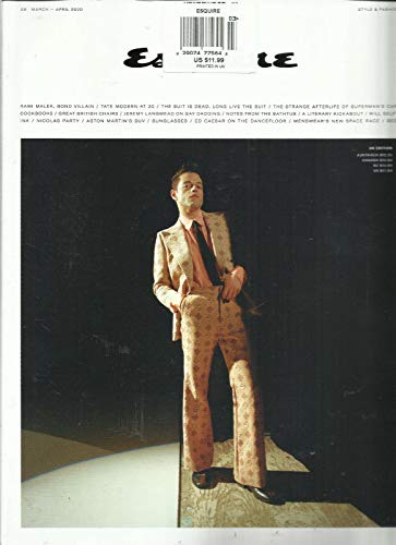 ESQUIRE MAGAZINE, STYLE & FASHION MARCH/APRIL, 2020 UK EDITION PRINTED UK