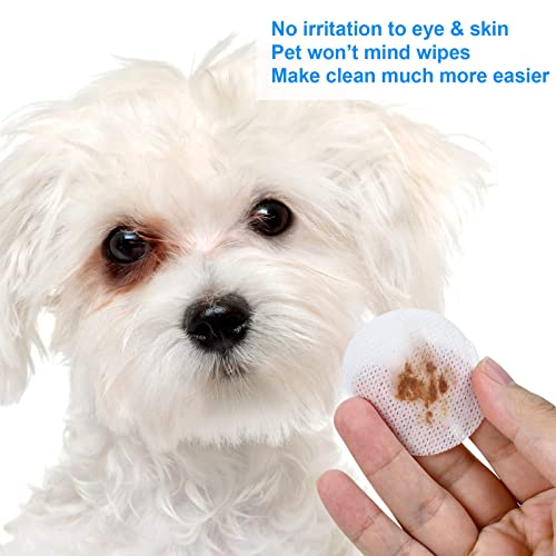 OPULA Dog Eye Wipes,Cat Dog Eye Cleaner,Pet Tear Stain Remover Wipes,300 Count Dog Eye Cleaning Wipes,Eye Cleaner Pads, Unscented Gentle Pet Tear Wipe