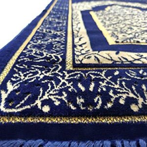 BAYKUL Muslim Prayer Rug - Islamic Turkish Prayer Rugs-Great Ramadan Gifts-Prayer Mat for Women and Men-Islam Carpet-Portable Muslims Mats-Praying Rugs Islam with Beads-Gift Prayer Beads 99