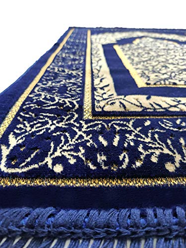 BAYKUL Muslim Prayer Rug - Islamic Turkish Prayer Rugs-Great Ramadan Gifts-Prayer Mat for Women and Men-Islam Carpet-Portable Muslims Mats-Praying Rugs Islam with Beads-Gift Prayer Beads 99