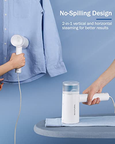 BEAUTURAL Steamer for Clothes, Foldable Handheld Clothing Wrinkles Remover for Garments, 30-Second Fast Heat-up, Portable Fabric Steamer for 120V Countries, Not for Use in 220V Such as Europe