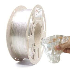 reprapper natural 95a shore hardness tpu good layer bonding performance flexible & soft filament for 3d printer 1.75mm dimensional accuracy (± 0.03mm) 2.2lb (1kg)