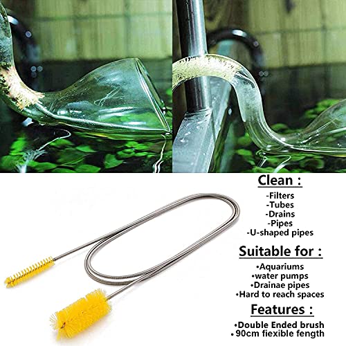 Lxiyu 7 in 1 Aquarium Aquascaping Tools Kits,Stainless Steel Aquarium Plant Tools Tweezers Scissors Scrapers for Aquarium Tank Clean Fish Tank Aquascape Tools Sets