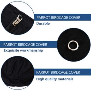 POPETPOP Bird Cage Cover- Pet Cockatiel Cage Cover Winter Windproof Light- Proof Keep Warm Parrot Cage Cover Night Blackout Protector