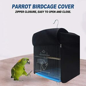 POPETPOP Bird Cage Cover- Pet Cockatiel Cage Cover Winter Windproof Light- Proof Keep Warm Parrot Cage Cover Night Blackout Protector