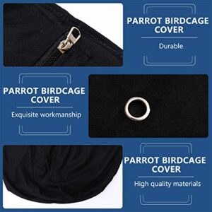 POPETPOP Bird Cage Cover- Pet Cockatiel Cage Cover Winter Windproof Light- Proof Keep Warm Parrot Cage Cover Night Blackout Protector