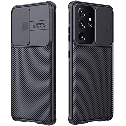 CloudValley for Samsung Galaxy S21 Ultra Case with Camera Cover, Full-Body Protective & Slim Fit, Camera Protection Case Only for Samsung Galaxy S21 Ultra 5G 6.8 inch (2021 Release), Black