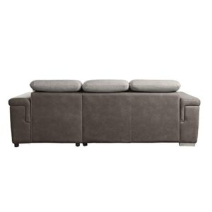 Lexicon Otis Living Room Sectional Sofa Sleeper with Storage, Two-Tone