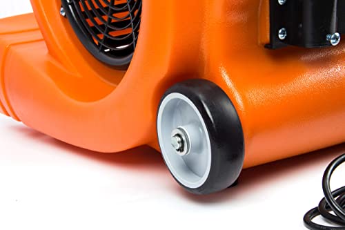 Generic 3-Speed Air Mover 1.3HP 5000 CFM Powerful Floor Blower Carpet Dryers Janitoral Floor Dryer with Telescopic Handle, Wheels