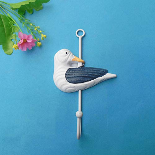 Cabilock 4pcs Mediterranean Wall Hooks Nautical Wall Decor Decorative Single Coat Hanger for Beach Coastal Theme Party Supplies