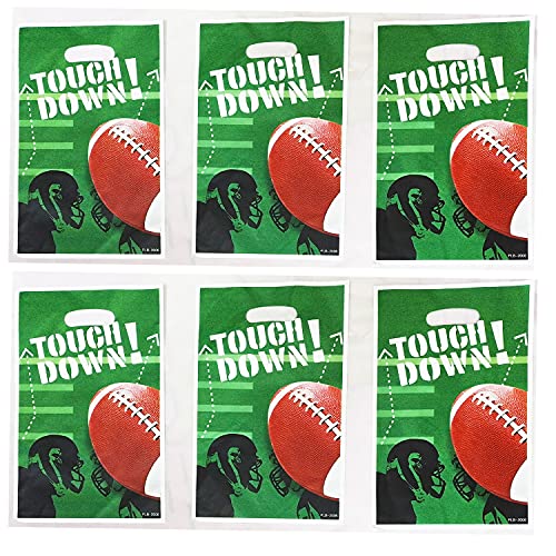 Oringaga 50 PCS Football Theme Plastic Bags/Souvenir Gift bags/Gift Bags Party Supplies Bags Party Supplies Decoration Suitable for Football Theme Parties